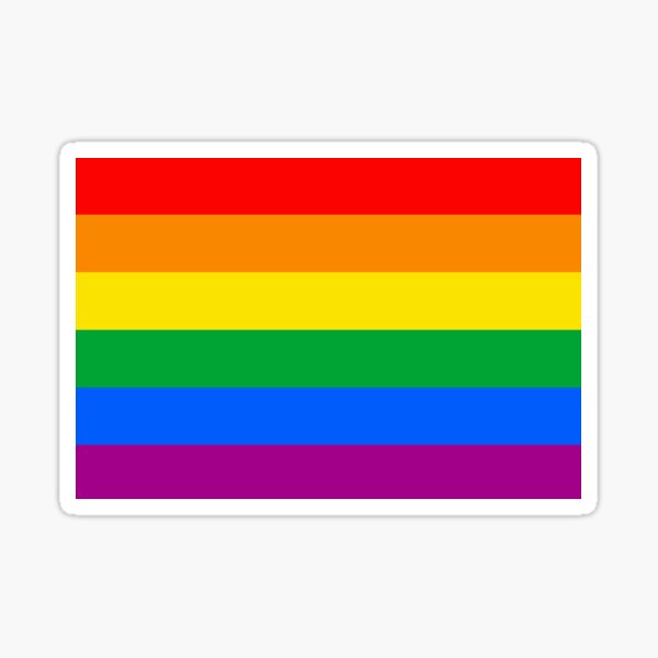 Lgbtq Rainbow Pride Flag Sticker For Sale By Gayesthetic Redbubble