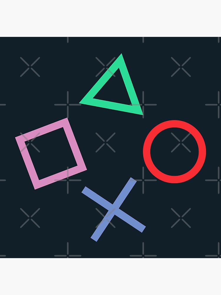 "Video Game Console Symbols" Poster for Sale by Etienne Ranc | Redbubble