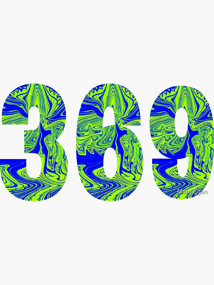 Tesla Magic Manifesting Numbers Ina Vibrant And Bold Blue And Green
