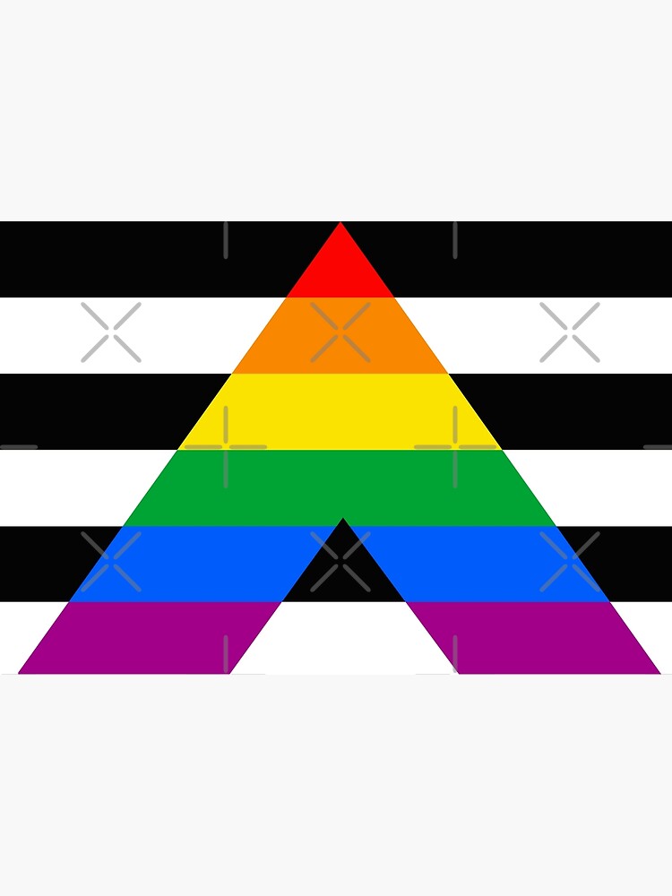 "Straight Ally Pride Flag" Poster for Sale by Gayesthetic | Redbubble