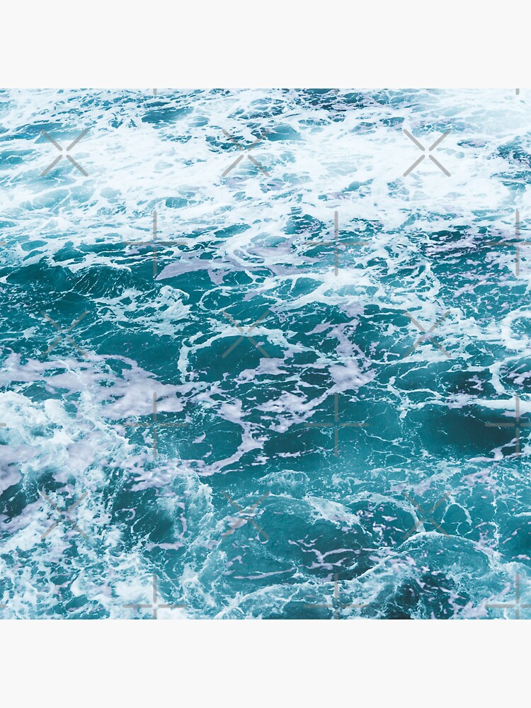 "Blue Ocean Waves" Sticker by SNIPESCIENTIST | Redbubble