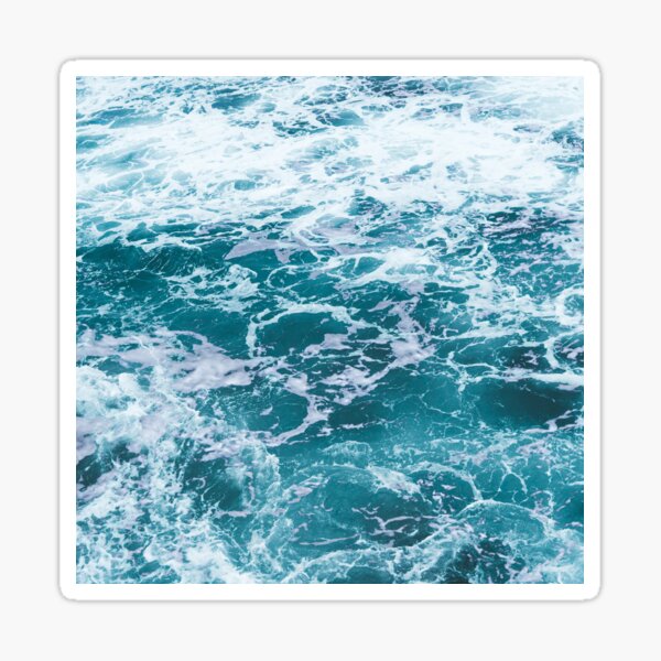 "Blue Ocean Waves" Sticker by SNIPESCIENTIST | Redbubble