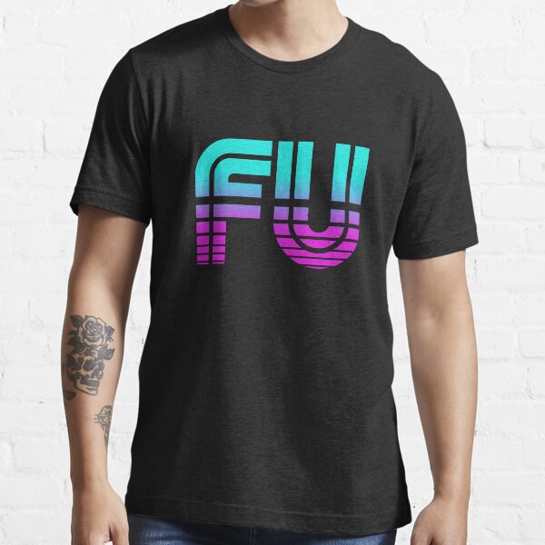 "FU Retro FUture 80s Synthwave Sunset" T-shirt for Sale by Nostalgia ...