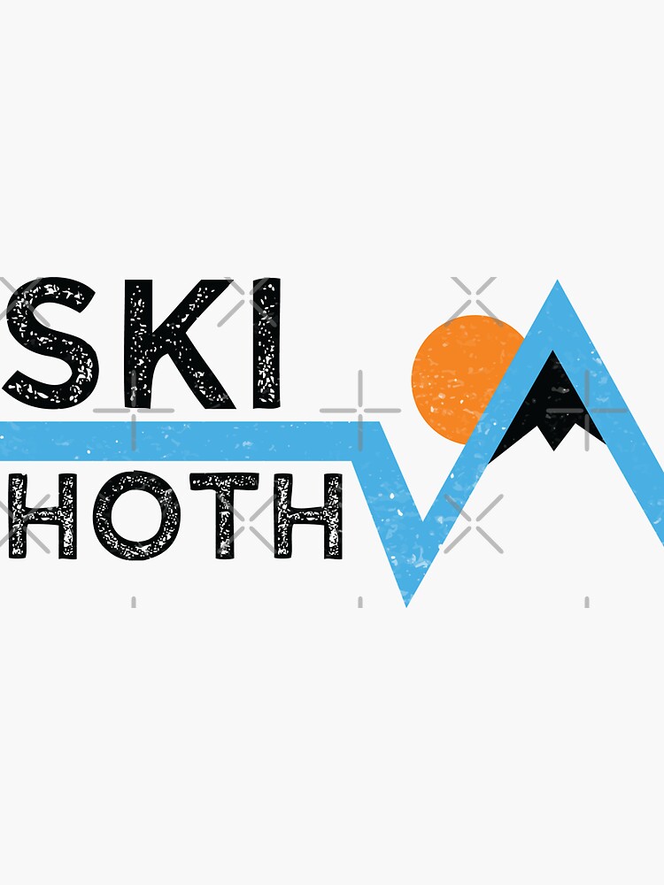 "Ski Hoth" Sticker by thepapercrane1 | Redbubble