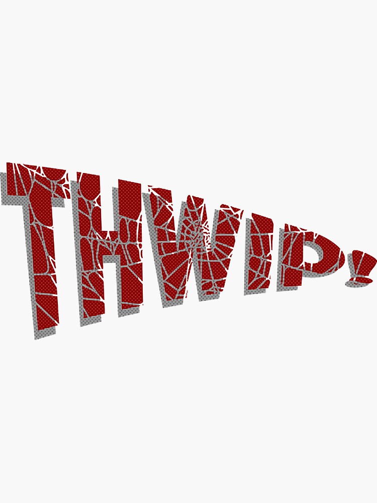 "THWIP!" Sticker for Sale by Thadde61AI | Redbubble