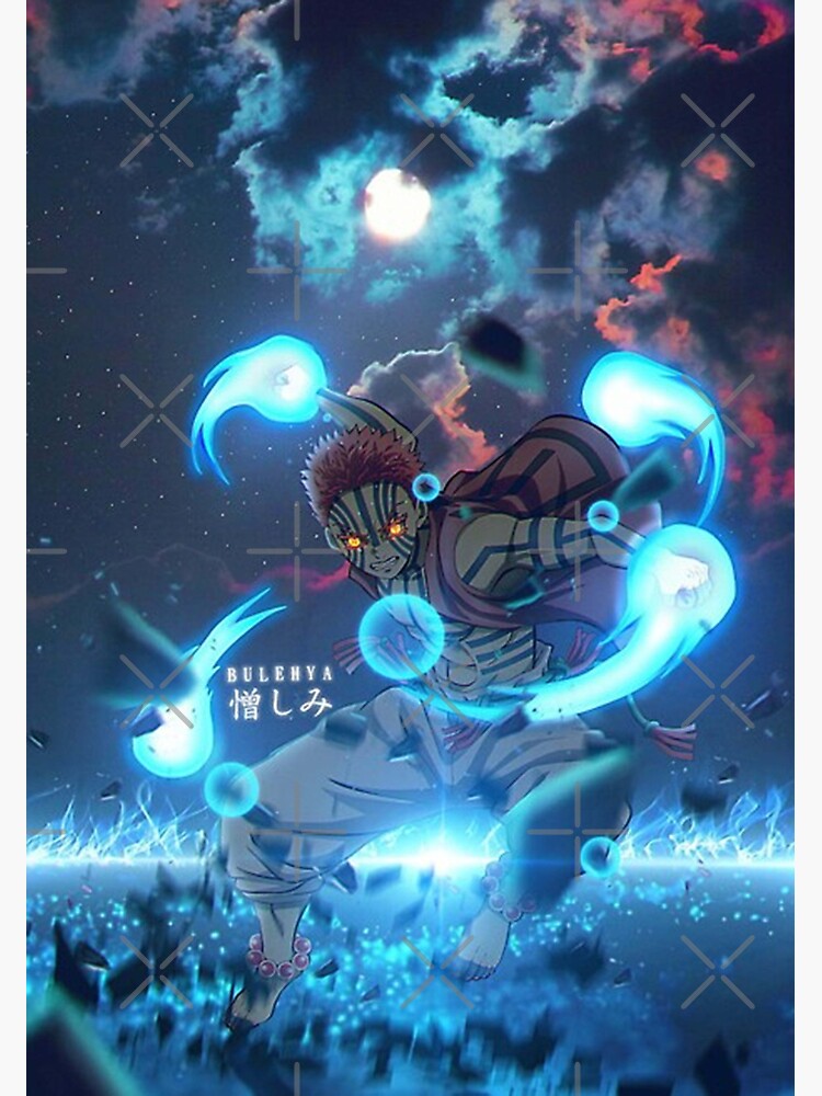 "Akaza Demon Slayer Kimetsu No Yaiba" Poster for Sale by demon-slayers ...