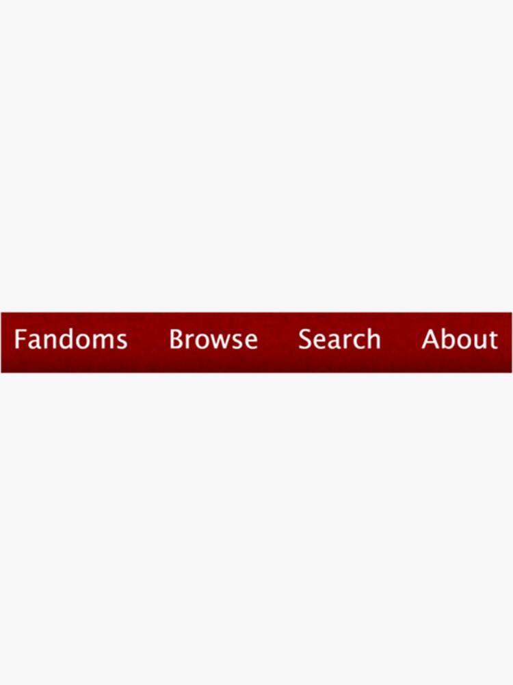 "AO3 Search Bar " Sticker by HappyClamB | Redbubble