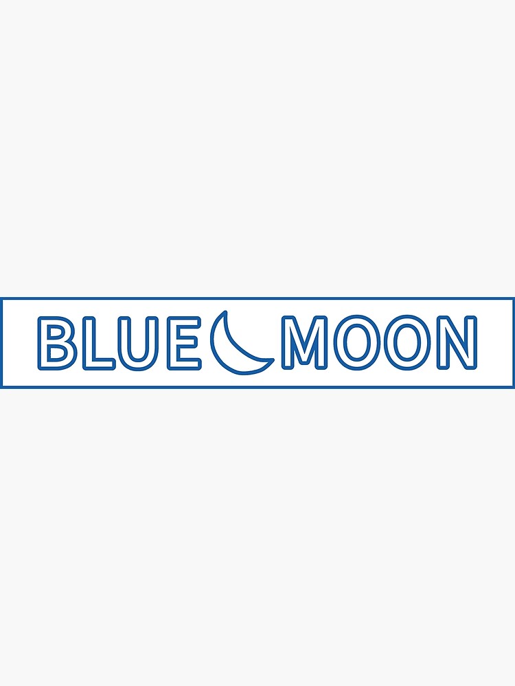 "Blue Moon Logo" Poster for Sale by LC-SE | Redbubble