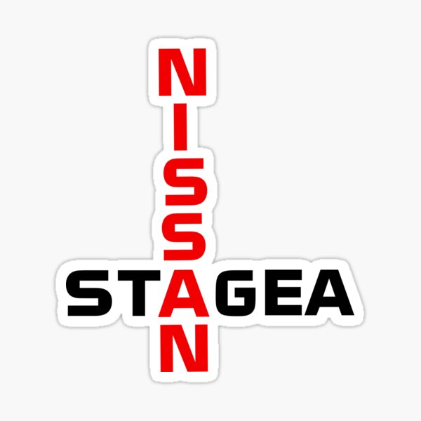 "Stagea Style Letters" Sticker for Sale by AntiRBL | Redbubble