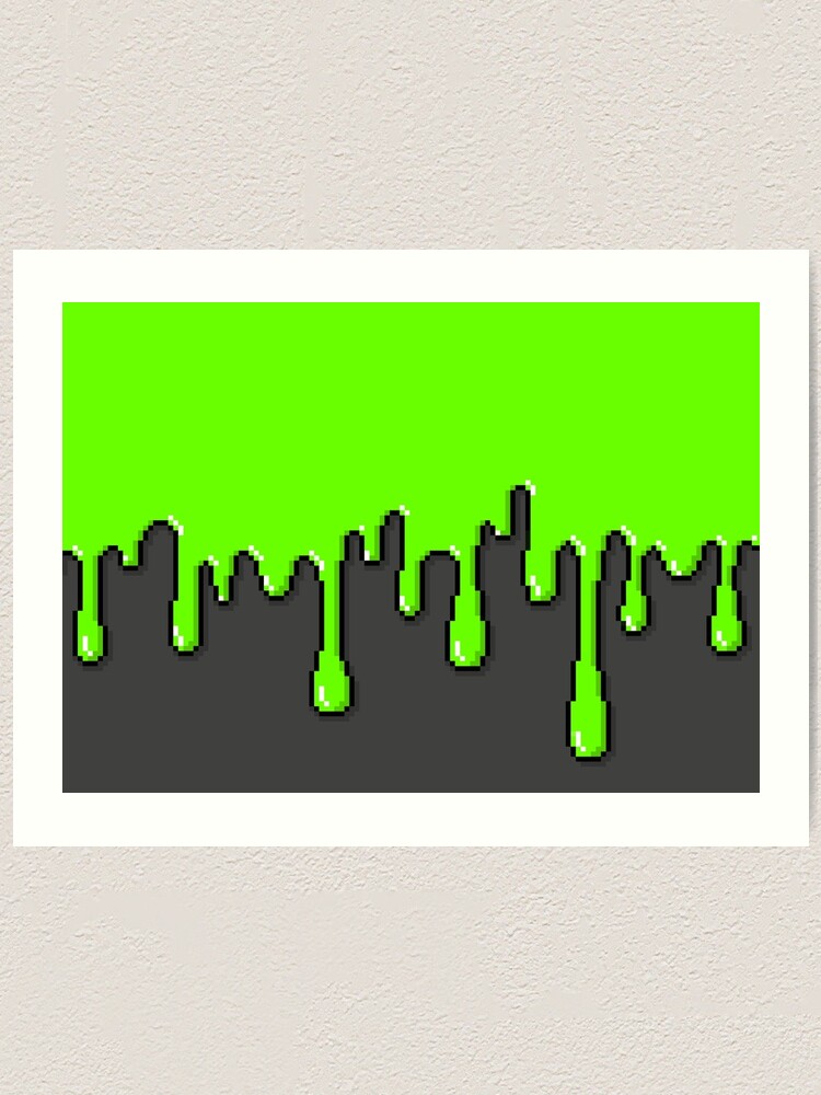 "Pixel Slime" Art Print for Sale by GEEKsomniac | Redbubble