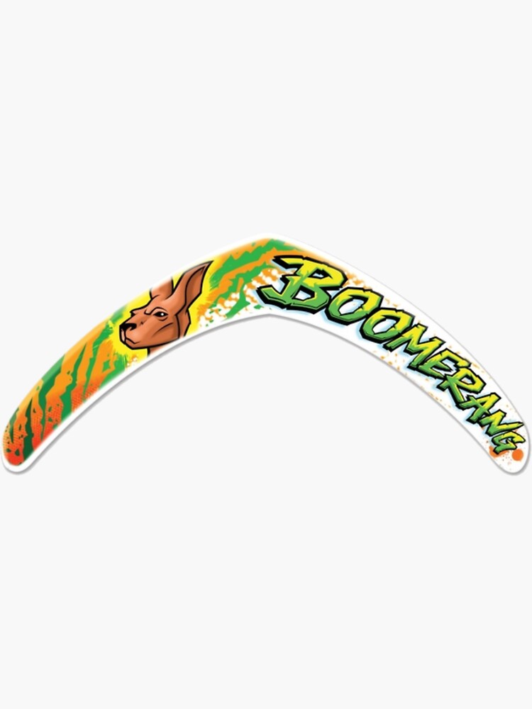 "Boomerang" Sticker by hasantha98 | Redbubble
