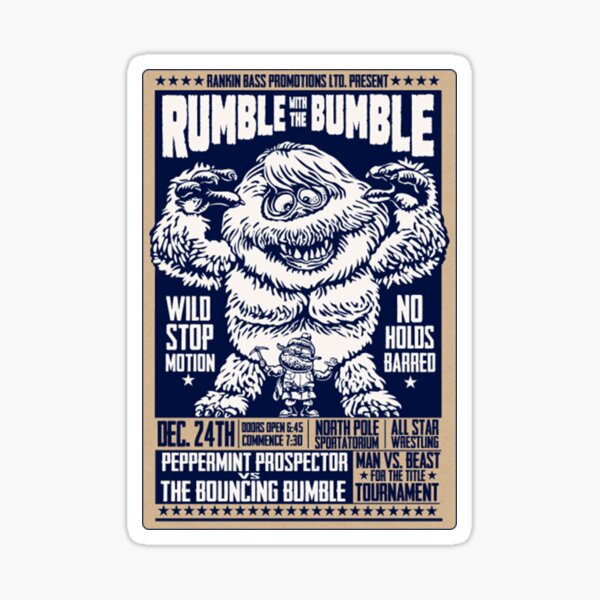 "Rumble With The Bumble" Sticker for Sale by CleopatraLopes | Redbubble
