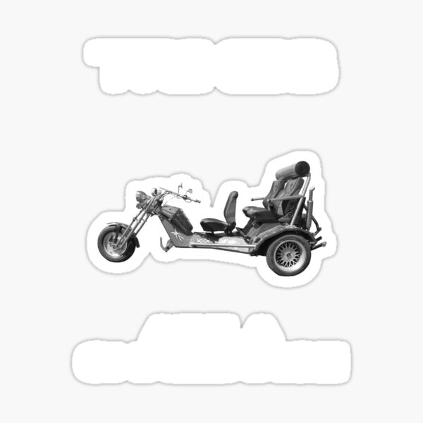 "Trike design, trike T-shirt, trike are a challange" Sticker by ...