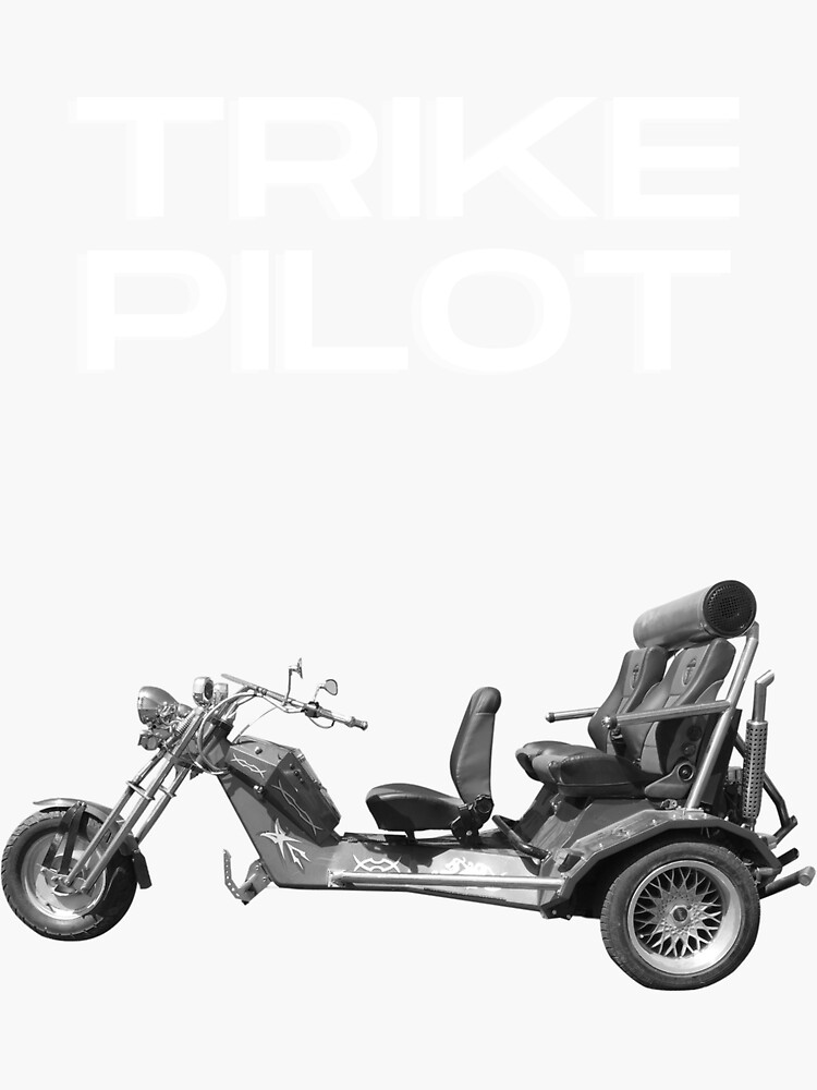 "Trike design, trike T-shirt, trike pilot" Sticker for Sale by ...