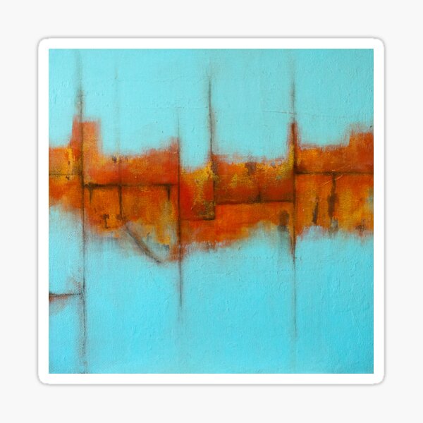 "Rust and Burnt Orange" Sticker by boyad | Redbubble