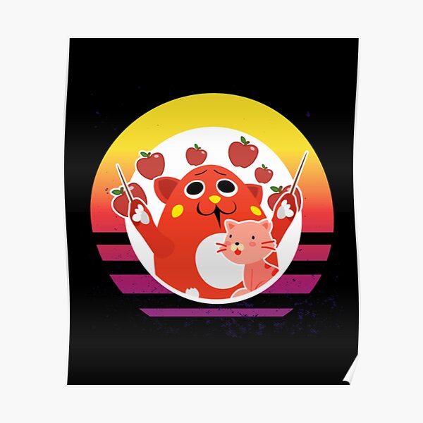"Nyango Star Mascot Drummer" Poster for Sale by halley-g-shirts | Redbubble
