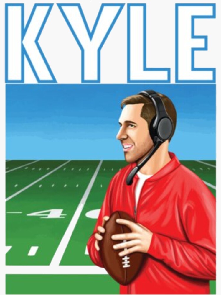"Kyle shanahan " Sticker by LalitaCustoms | Redbubble