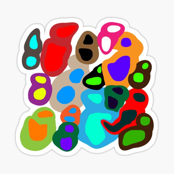 "color art" Sticker for Sale by crazyhome | Redbubble