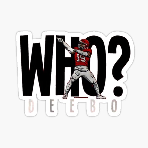 "Deebo Samuel Who" Sticker for Sale by LalitaCustoms | Redbubble