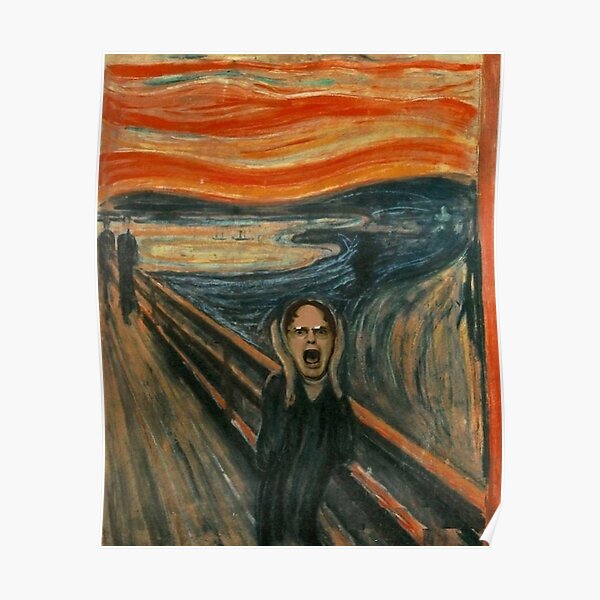 "Dwight Schrute Scream" Poster for Sale by ganenord | Redbubble