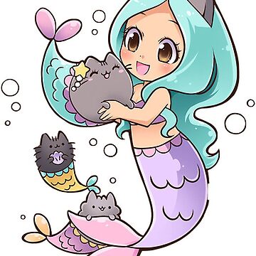 "Mermaid & Mercat" Sticker for Sale by crimsonBlush | Redbubble