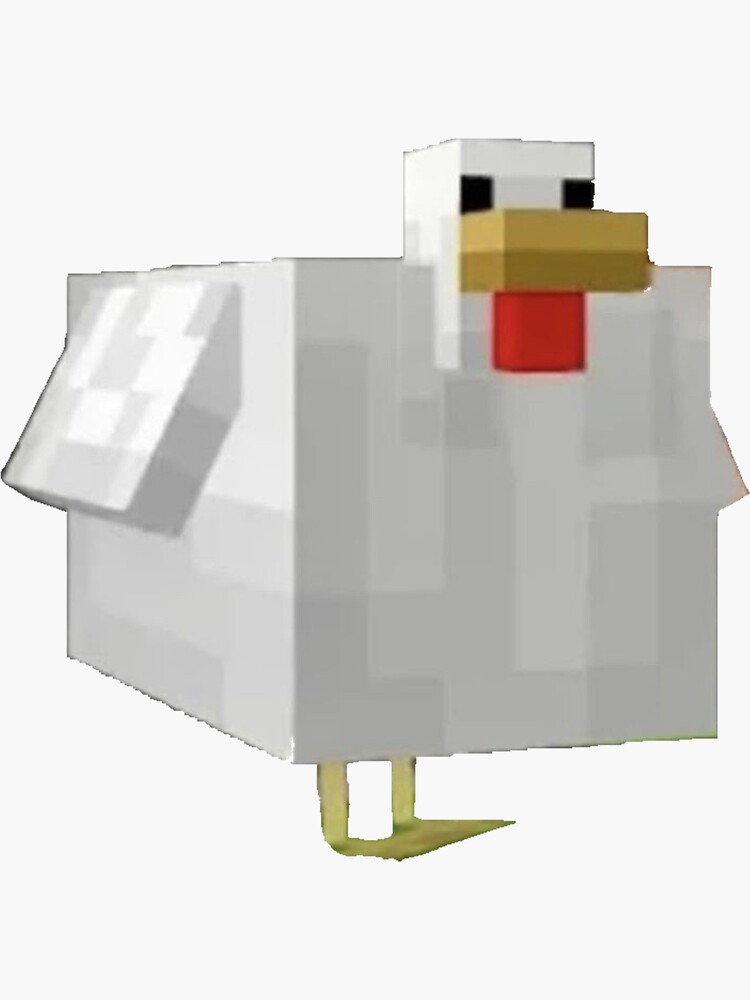 "fat minecraft chicken" Sticker by marsx22 | Redbubble