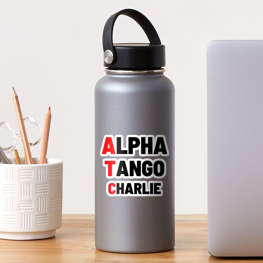 "Alpha Tango Charlie ATC aviation" Sticker for Sale by VELATA | Redbubble