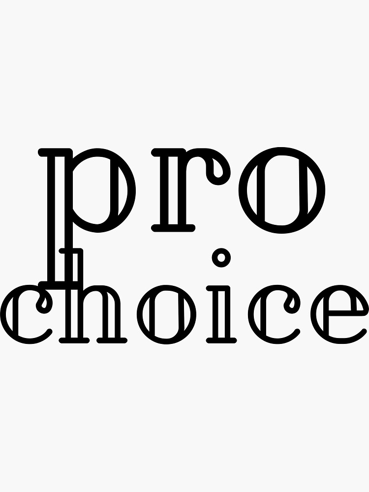 "Pro choice bumper, my body my choice" Sticker for Sale by ...
