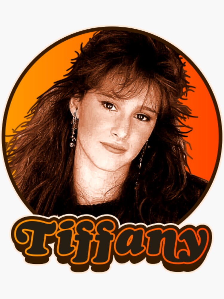 "Retro Tiffany Singer Tribute" Sticker by PaulaCollinsArt | Redbubble