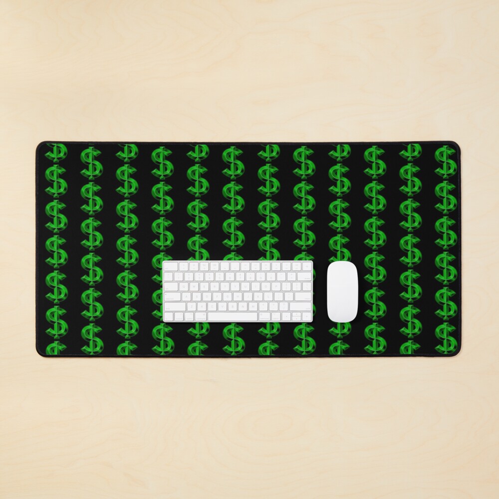 "Green Dollar Sign - Pattern" Sticker for Sale by PawsitiveMum | Redbubble