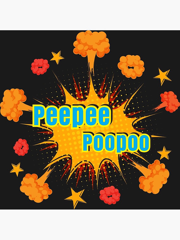 "Peepee Poopoo" Poster for Sale by Stickersberry | Redbubble