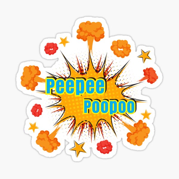 "Peepee Poopoo" Sticker for Sale by Stickersberry | Redbubble