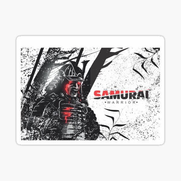 "Samurai Warrior" Sticker by Design-Busuk | Redbubble