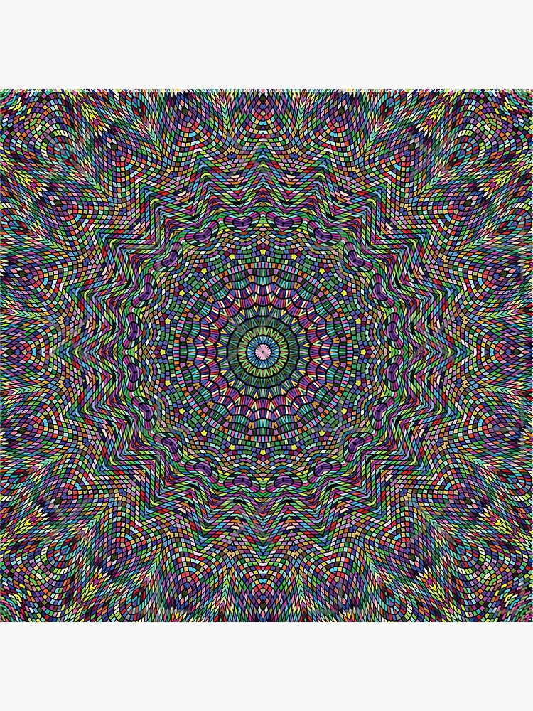 "Mandala 369" Sticker for Sale by UnaizaKhalid | Redbubble