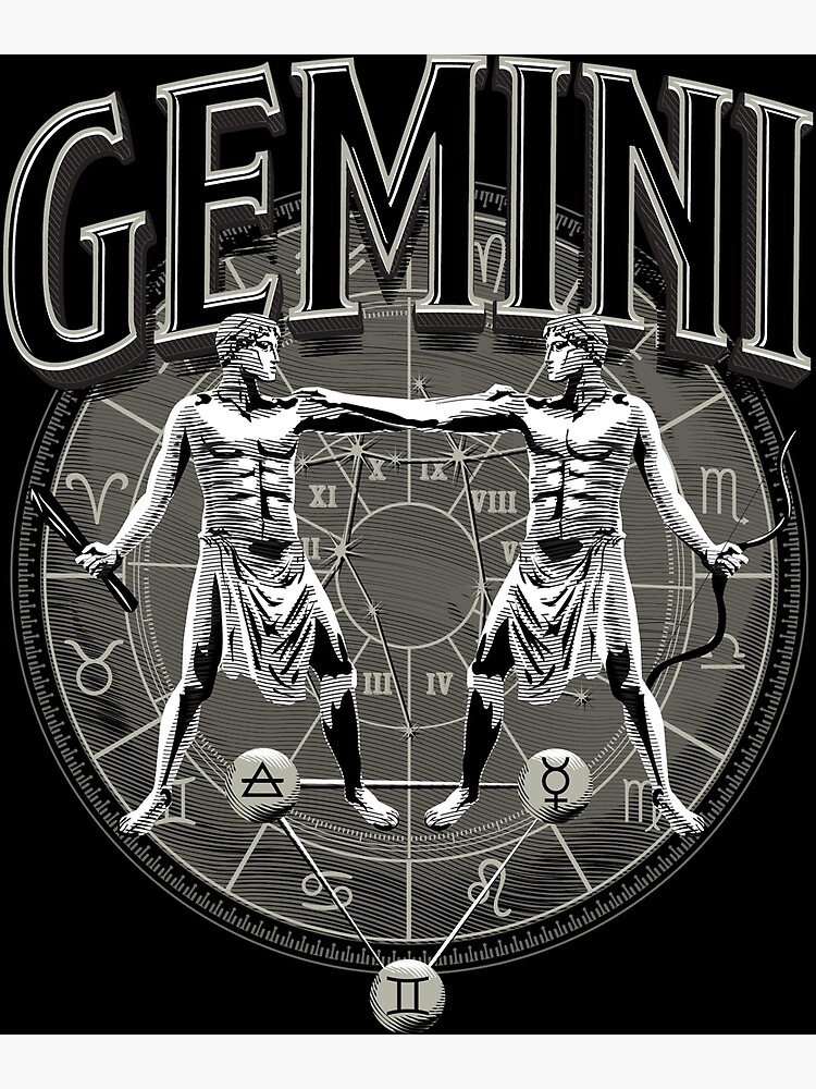 "Gemini Zodiac, Gemini Star Sign" Poster for Sale by dbonz | Redbubble