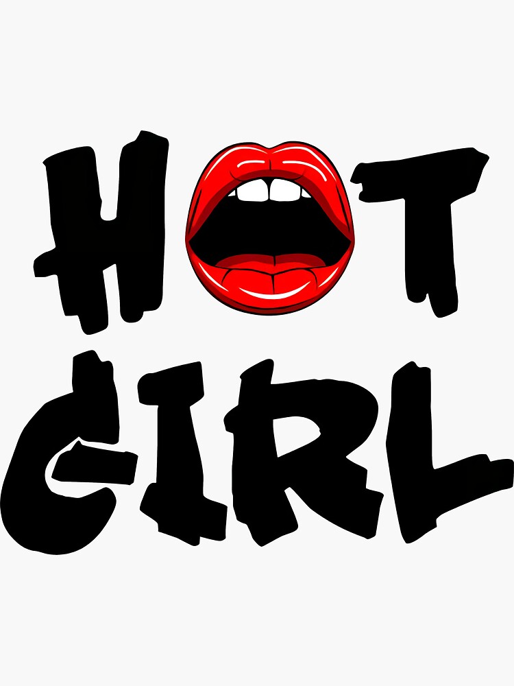 "hot girl" Sticker for Sale by Magnushubert | Redbubble