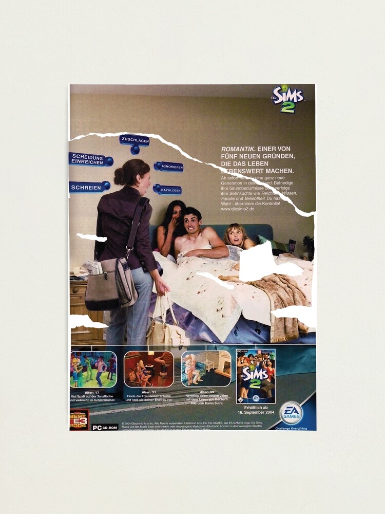 "original german poster for sims 2 | deutsch retro 00s 2000s y2k ...