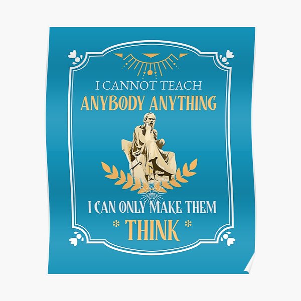 "The Wisdom of Not Knowing" Poster for Sale by Wisdom-of-One | Redbubble