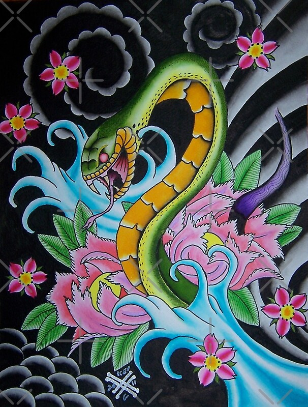 "Angry Snake - Art By Kev G" by ArtByKevG | Redbubble