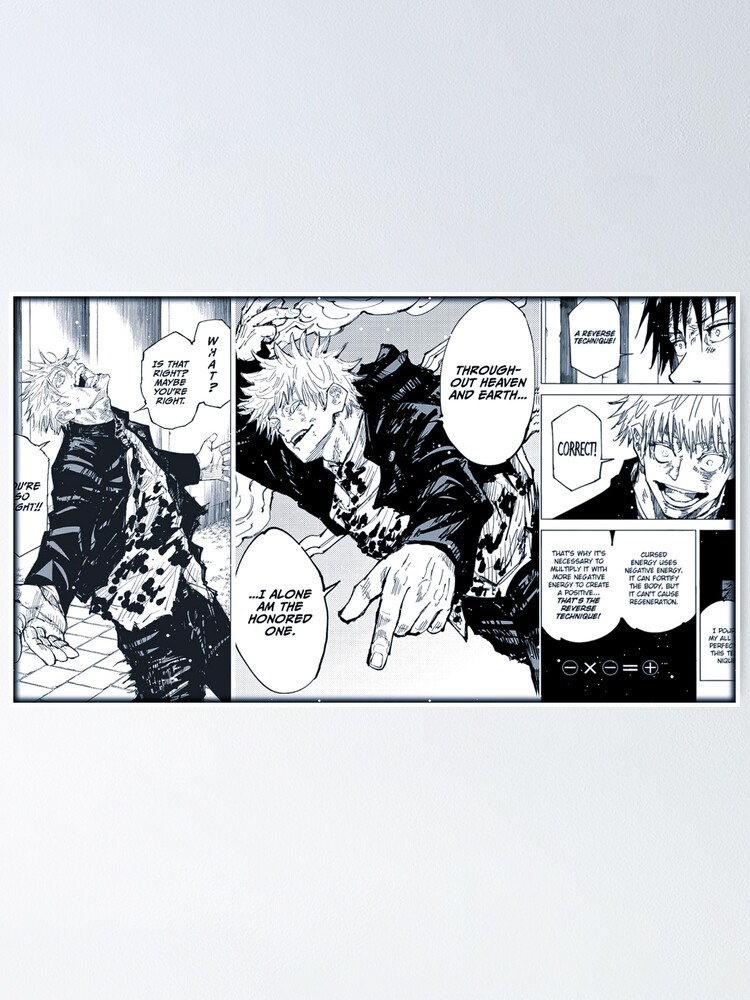"Satoru Gojo Vs Toji Fushiguro Manga Panel Artwork" Poster von Fushie ...