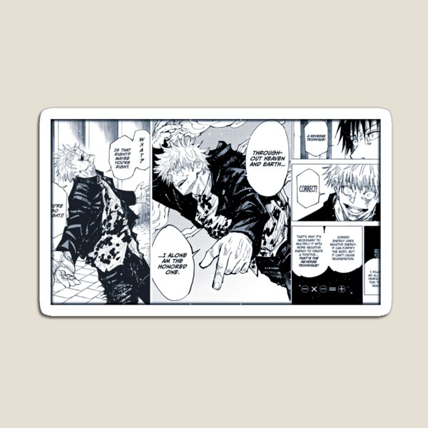 "Satoru Gojo Vs Toji Fushiguro Manga Panel Artwork" Magnet for Sale by ...