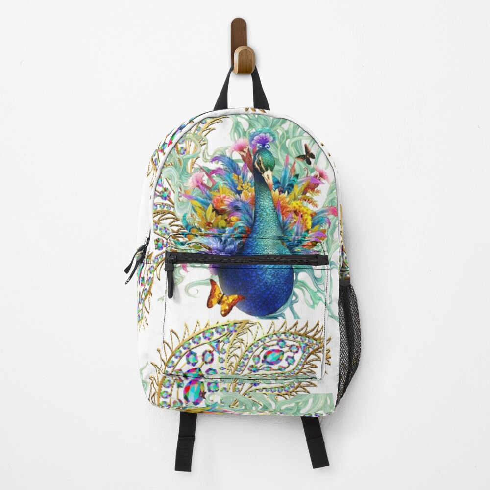 "Fancy pretty peacock " Backpack for Sale by Areebanawab | Redbubble