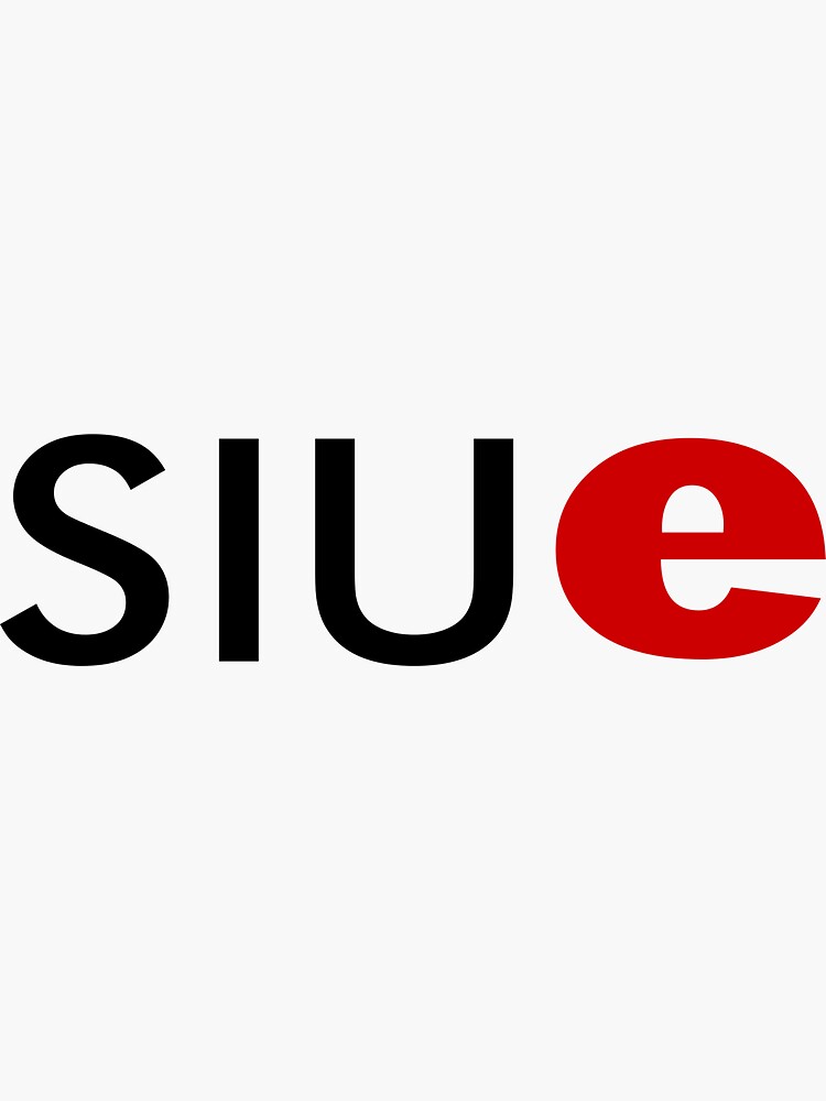 "SIUE" Sticker for Sale by abigailgnewikow | Redbubble