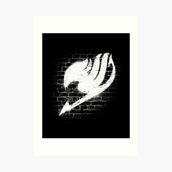 "Fairy Natsu Happy Tail Grunge Guildmark" Art Print for Sale by ...