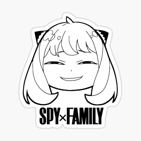"Anya Smug" Sticker for Sale by ThreepShop | Redbubble