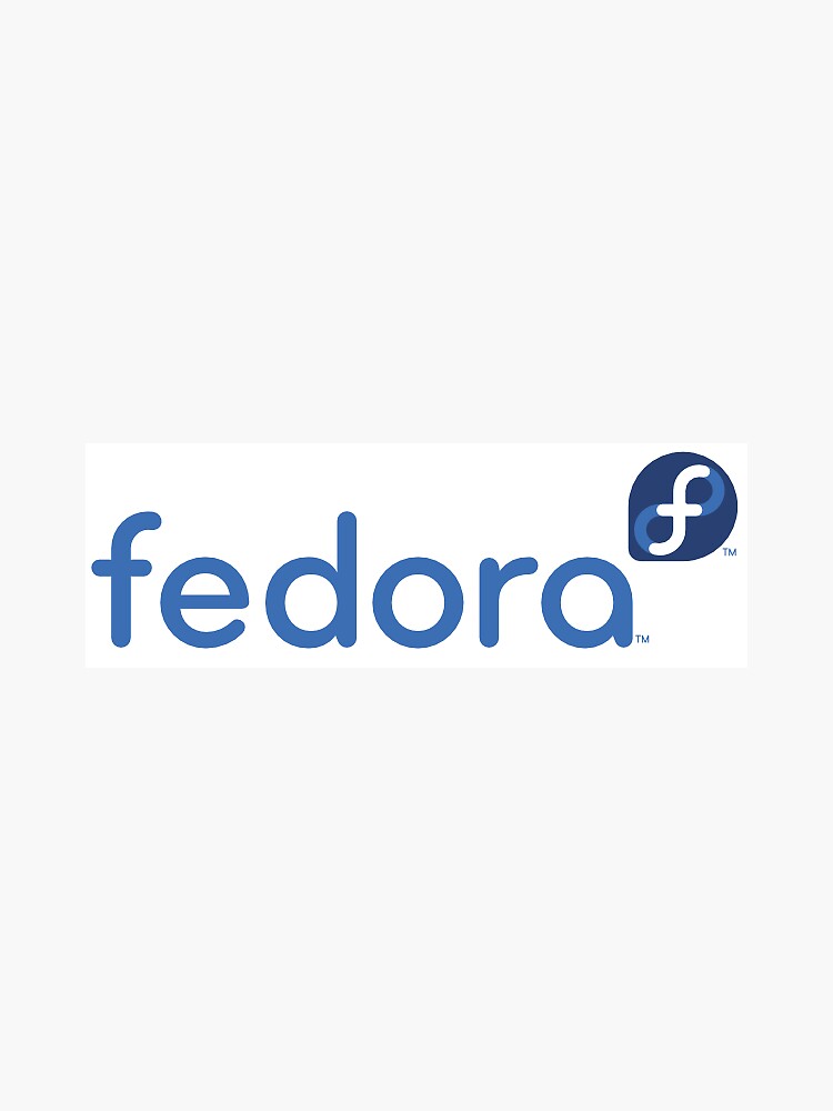 "Fedora Logo Sticker" Sticker for Sale by calibur1337 | Redbubble