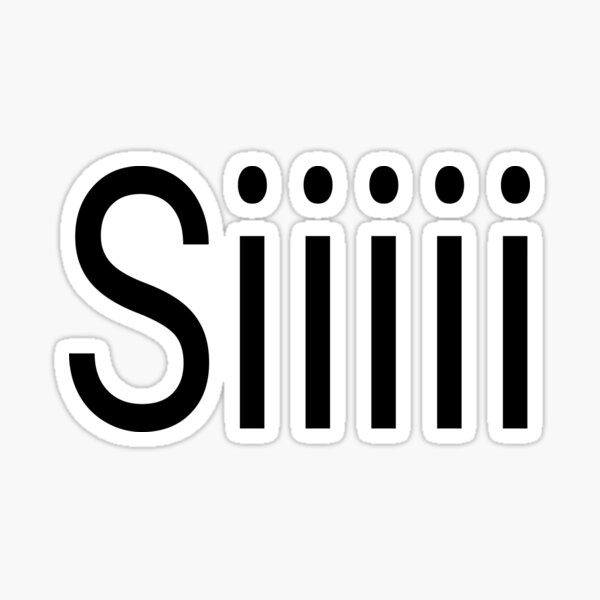 "Siiiii" Sticker by tfcfootball | Redbubble