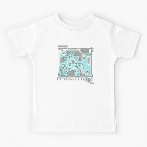 "Student College Claremont McKenna College Map" Kids T-Shirt for Sale ...