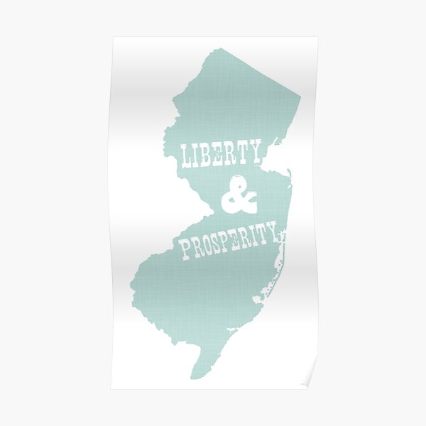 "New Jersey State Motto & Slogan" Poster by surgedesigns | Redbubble