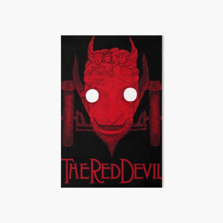 "The Red Devil Car (Lettered)" Art Board Print by alexp01 | Redbubble